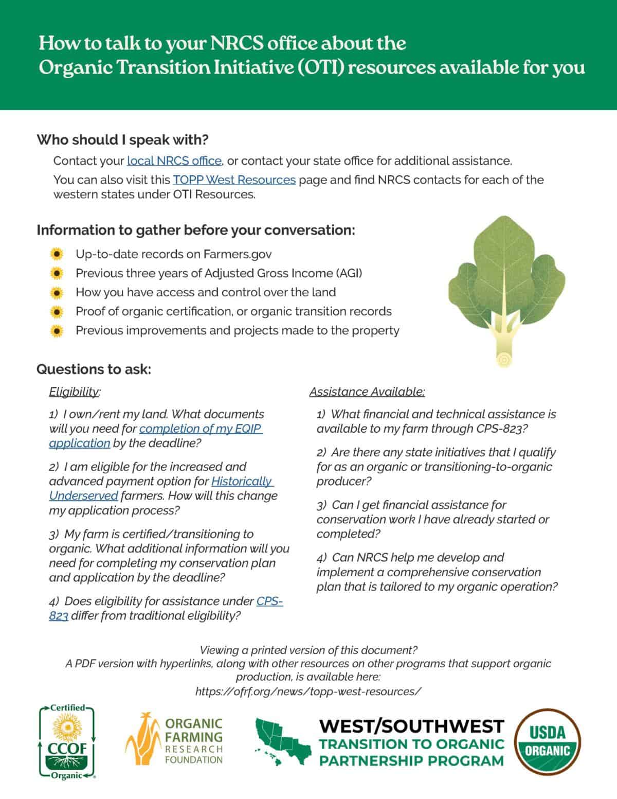 Organic Transition Initiative (OTI) Announcement - Organic Farming ...